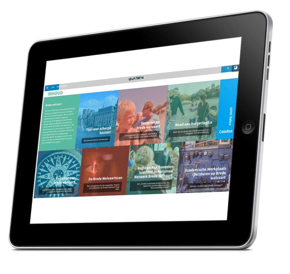 Nieuw online magazine uit: special over brede welvaart - Het PON & Telos Nieuw online magazine uit: special over brede welvaart - Het PON & Telos